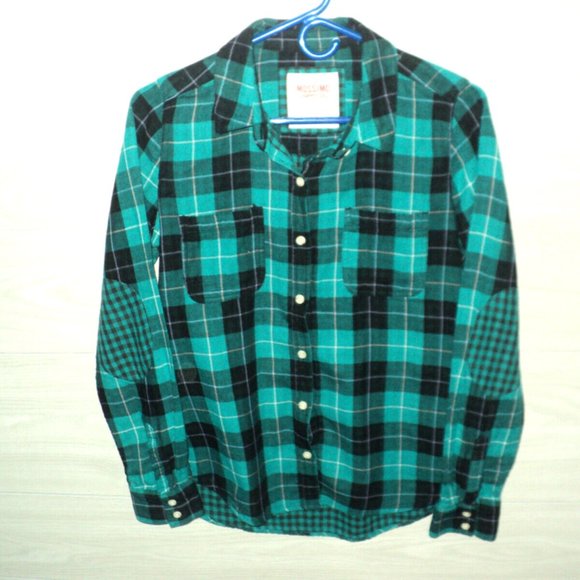 Mossimo Supply Co. | Shirts & Tops | Mossimo Boys Shirt Plaid Green And ...